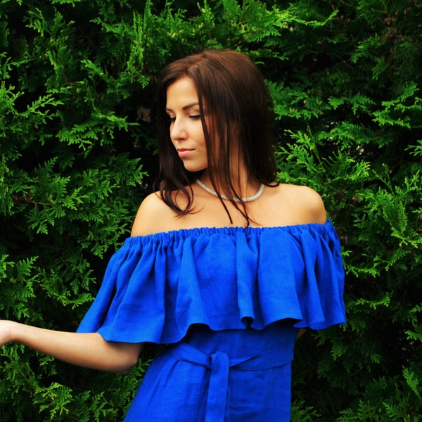 Cobalt Blue Dress - Etsy