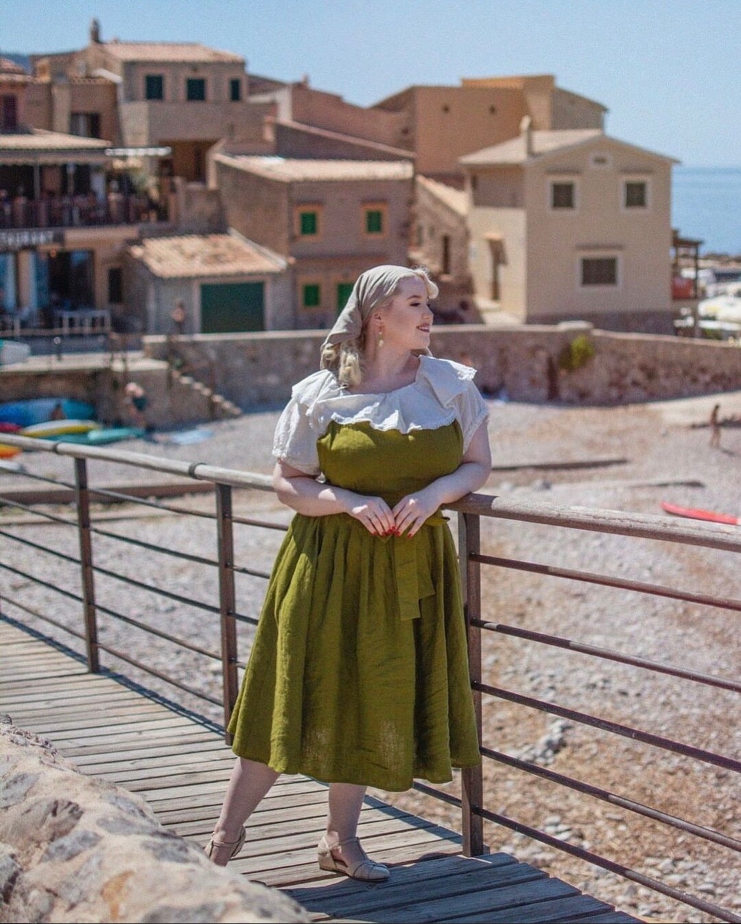 Plus Size Dress, Cottagecore Dress, Pinafore Dress, Linen Sundress ...