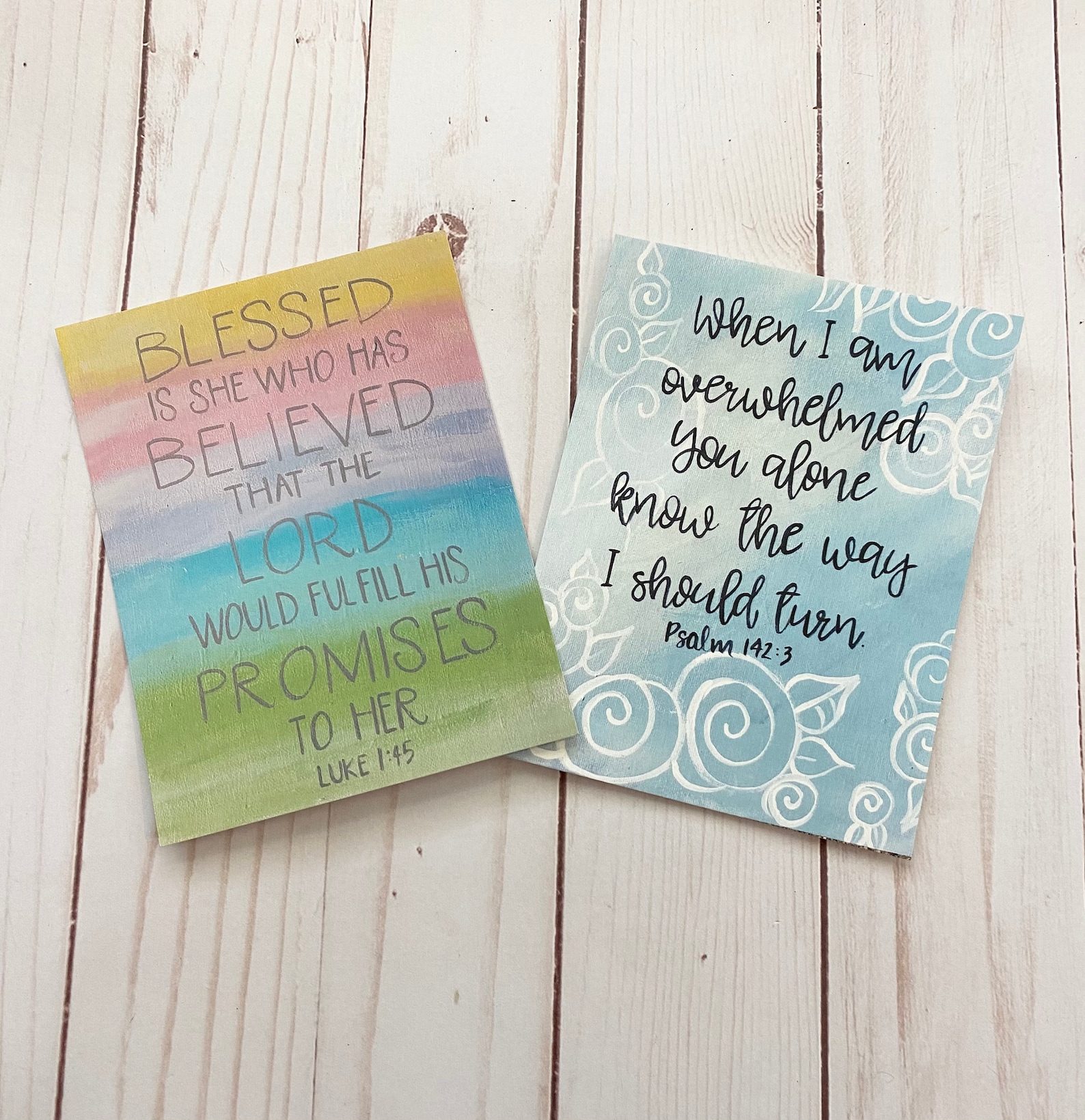 Religious Note Cards Christian Postcards Bible Verse | Etsy