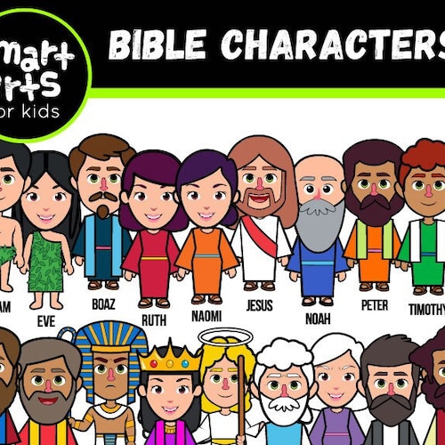 Bible Characters Clip Art 1 Bible Based Bible Characters - Etsy