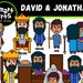 David and Jonathan Clip Art Bible Based Bible Characters - Etsy