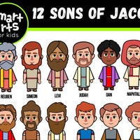 12 Sons of Jacob Clip Art - Jacob Sons - Bible Based - Bible Characters ...
