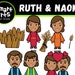 Ruth and Naomi Clip Art - Bible Based - Bible Characters - SVG Cricut ...