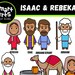 Isaac and Rebekah Clip Art- Bible Based - Bible Characters - VBS ...