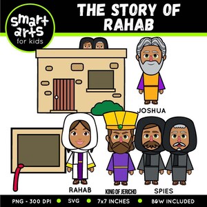 The Story of Rahab Clip Art- Bible Based - Bible Characters - VBS ...