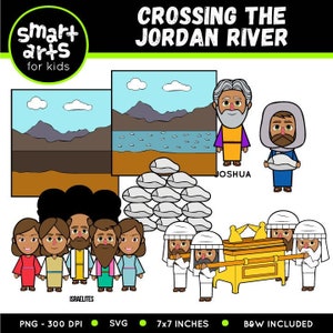 coloring pages joshua crossing jordan river