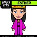 Esther Clip Art bible based bible characters SVG png | Etsy