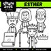 Esther Clip Art bible based bible characters SVG png | Etsy