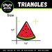 Triangle Shapes Clip Art - Cartoon - Digital Graphics - Triangle ...