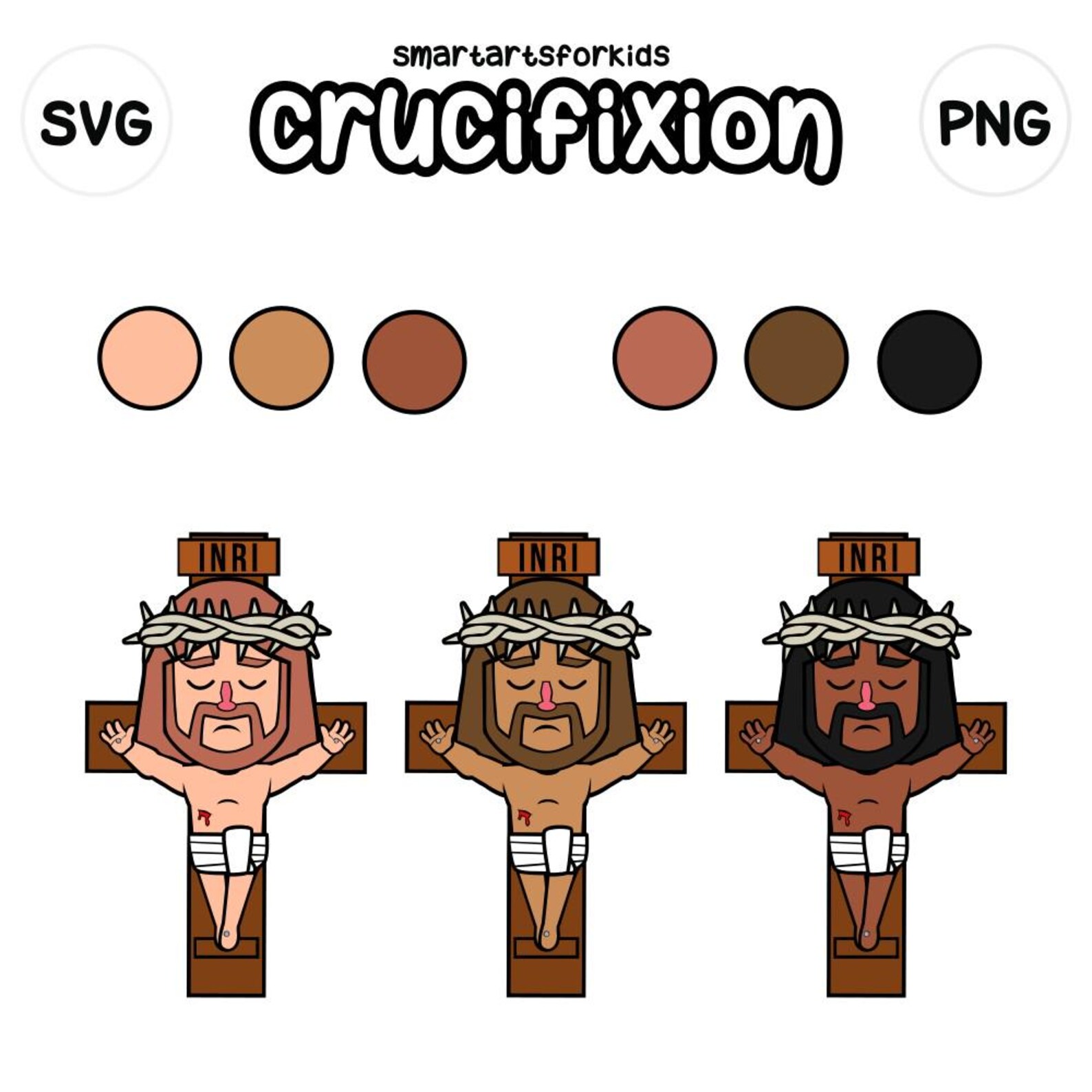 Crucifixion of Jesus Clip Art - Cricut - Bible Character - Crucifixion ...
