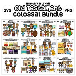 Old Testament Bible Stories Clip Art Bundle - Story for Kids - Bible ...