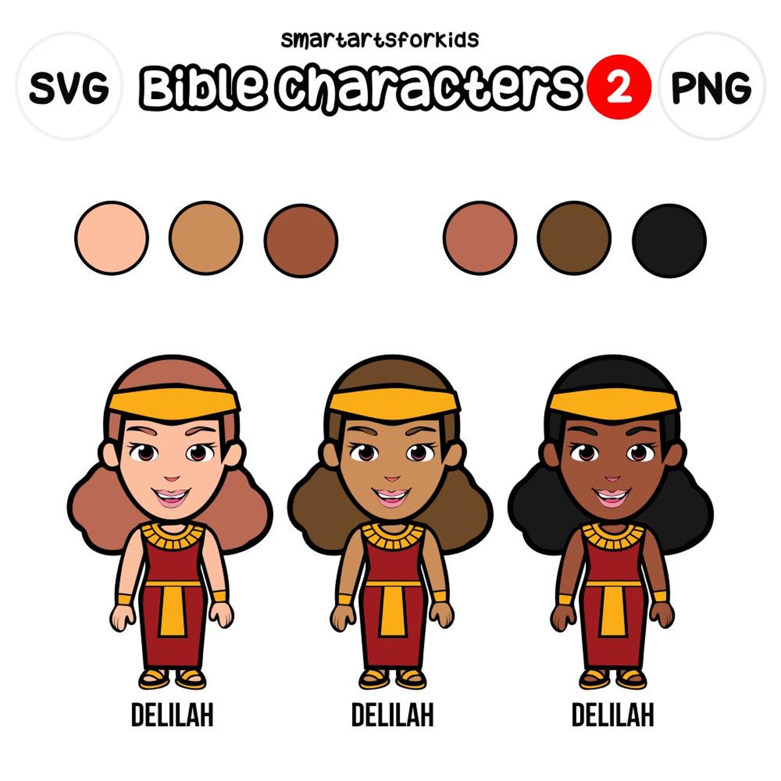 Bible Characters Clip Art 2 - Bible Based - Bible Characters - SVG ...