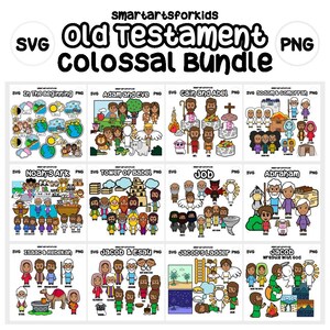Old Testament Bible Stories Clip Art Bundle - Story for Kids - Bible ...