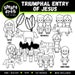 The Triumphal Entry of Jesus Clipart - Bible Based - Bible Characters ...