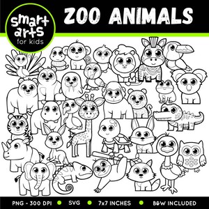 Zoo Animals Clip Art - Png - Png Clipart - Graphics Artwork - Zoo ...