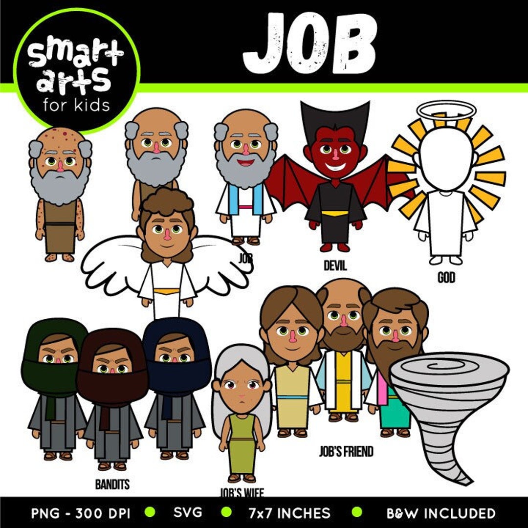 Job Clip Art - Bible Based - Bible Characters - SVG Cricut - Png Clip ...