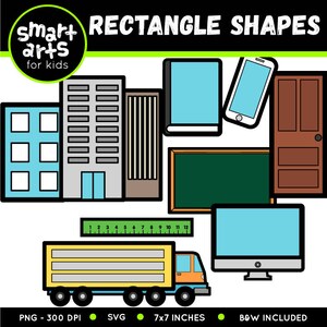 2D Shapes Bundle Clip Art - Art for Kids - Shapes Clip Art - Instant ...