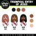The Triumphal Entry of Jesus Clipart - Bible Based - Bible Characters ...