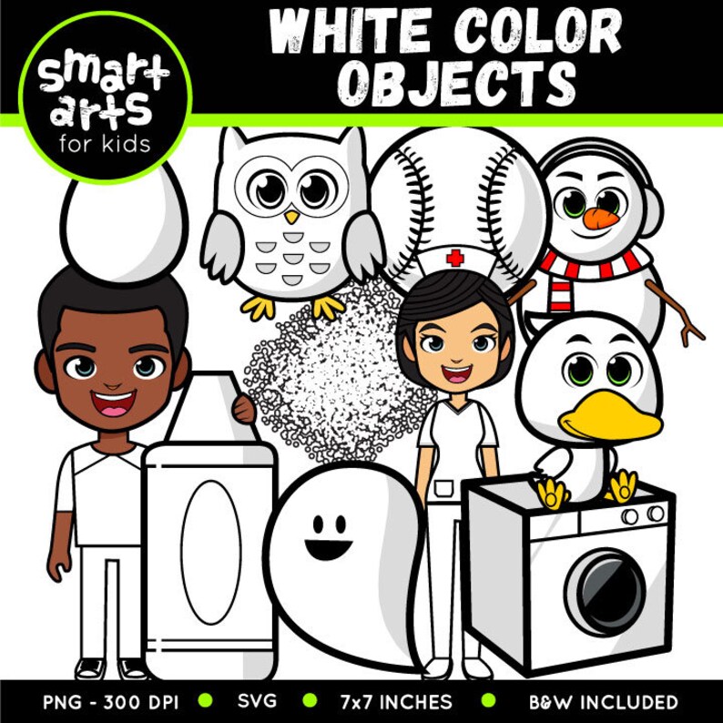 Color by Objects Clipart Bundle Clip Art School Clipart - Etsy