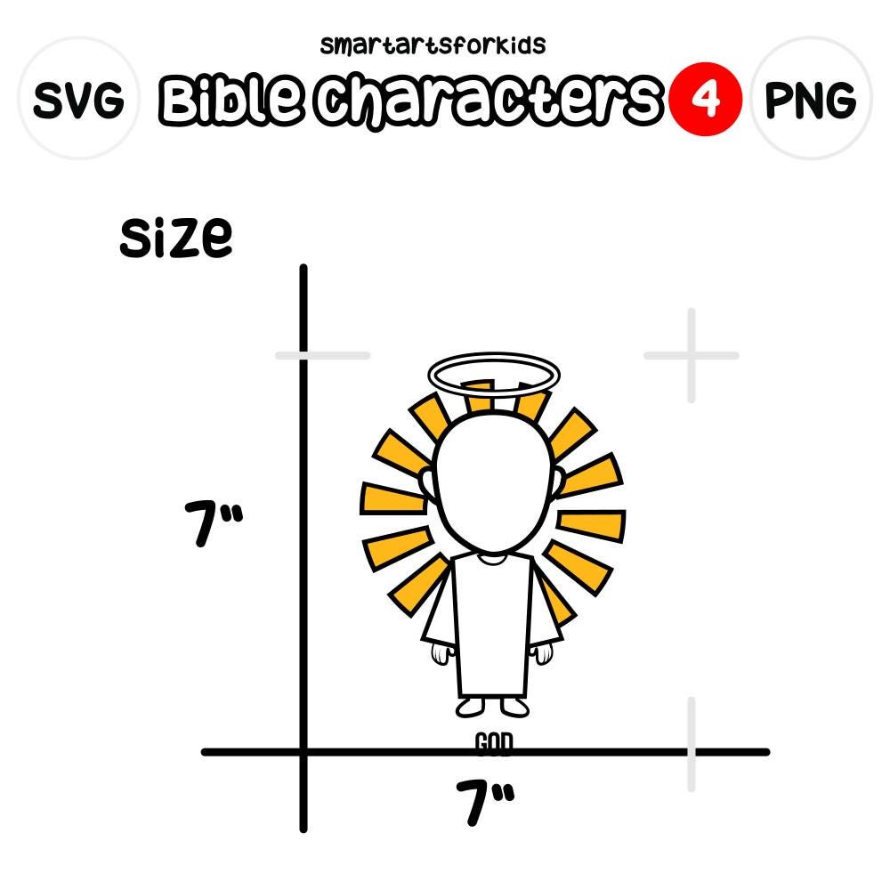 Bible Characters Clip Art 4 - Bible Based - Bible Characters - SVG ...
