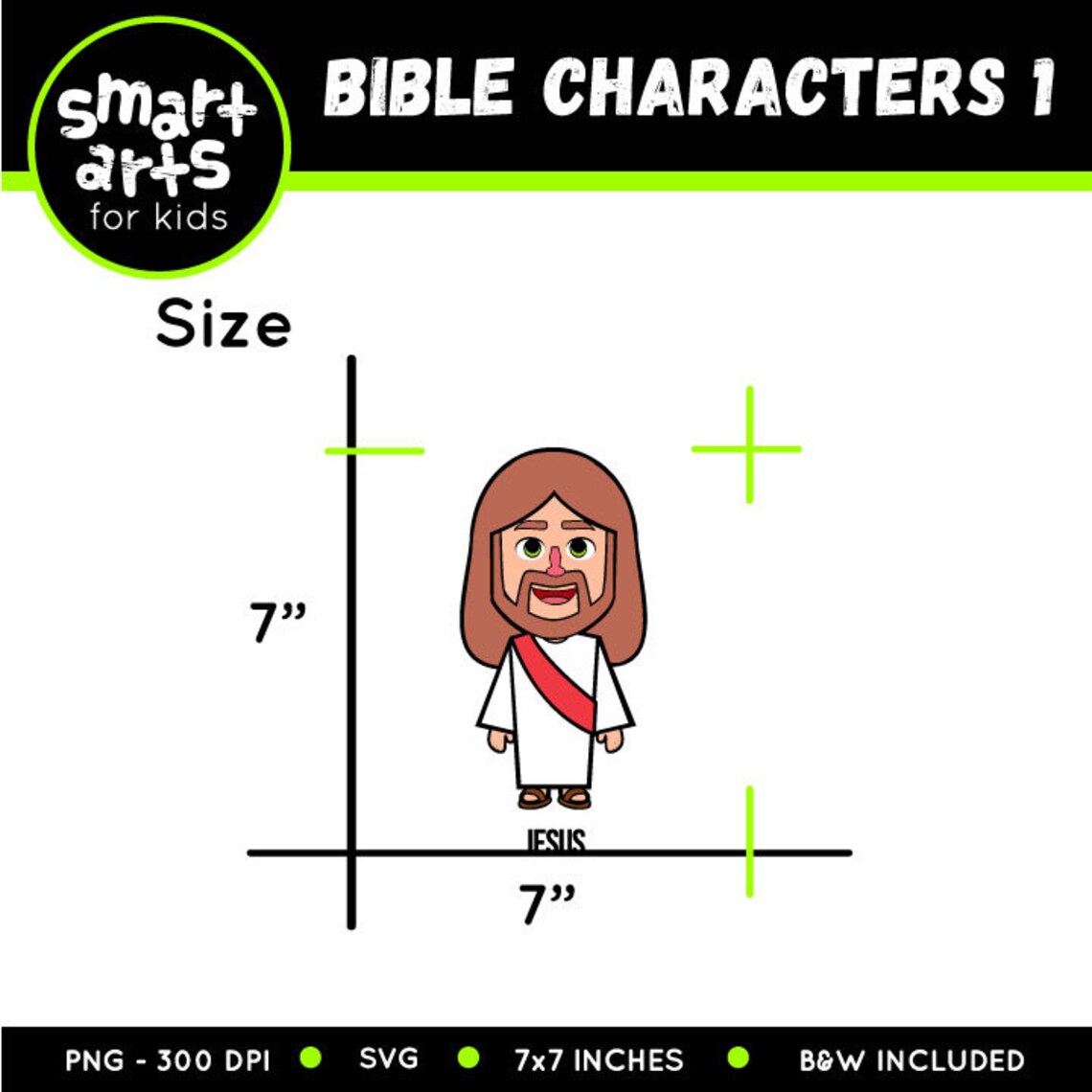 Bible Characters Clip Art 1 - Bible Based - Bible Characters - SVG ...