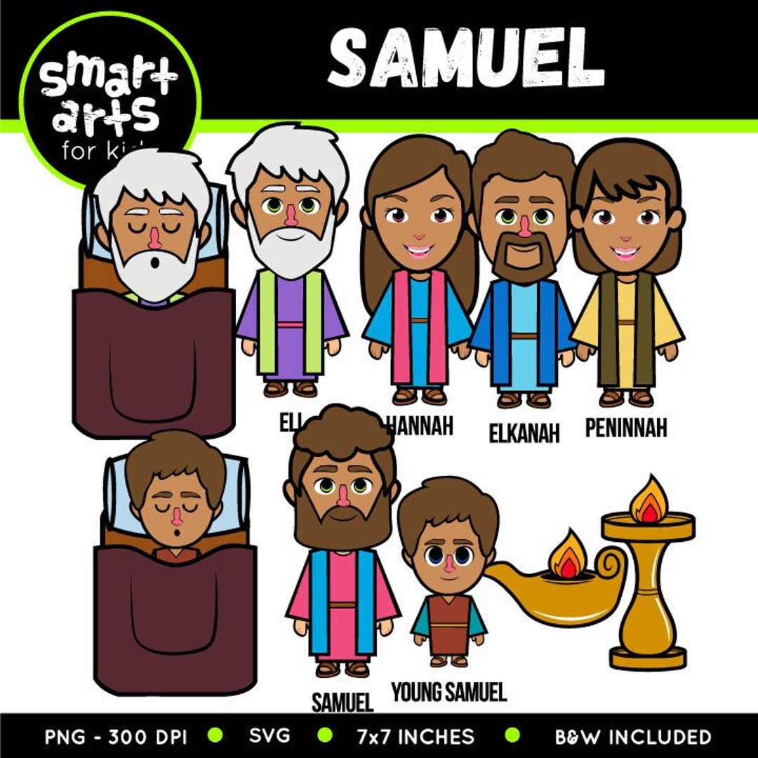 Samuel Clip Art- Bible Based - Bible Characters - VBS - Instant ...