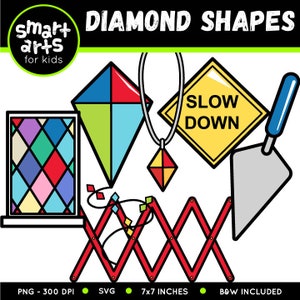 2D Shapes Bundle Clip Art - Art for Kids - Shapes Clip Art - Instant ...
