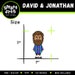 David and Jonathan Clip Art- Bible Based - Bible Characters - VBS ...