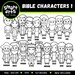 Bible Characters Clip Art 1 - Bible Based - Bible Characters - SVG ...