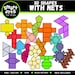 Math 3d Shapes With Nets Clip Art Bundle - Cartoon - 3dnets ...