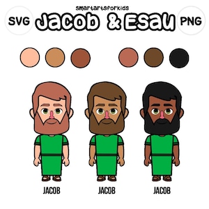 Jacob and Esau Clip Art- Bible Based - Bible Characters - VBS - Instant ...