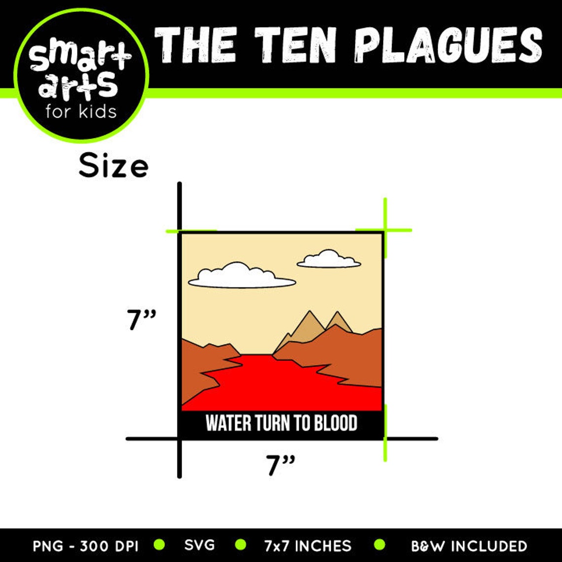 Ten Plagues Clip Art Bible Based Bible Characters VBS - Etsy