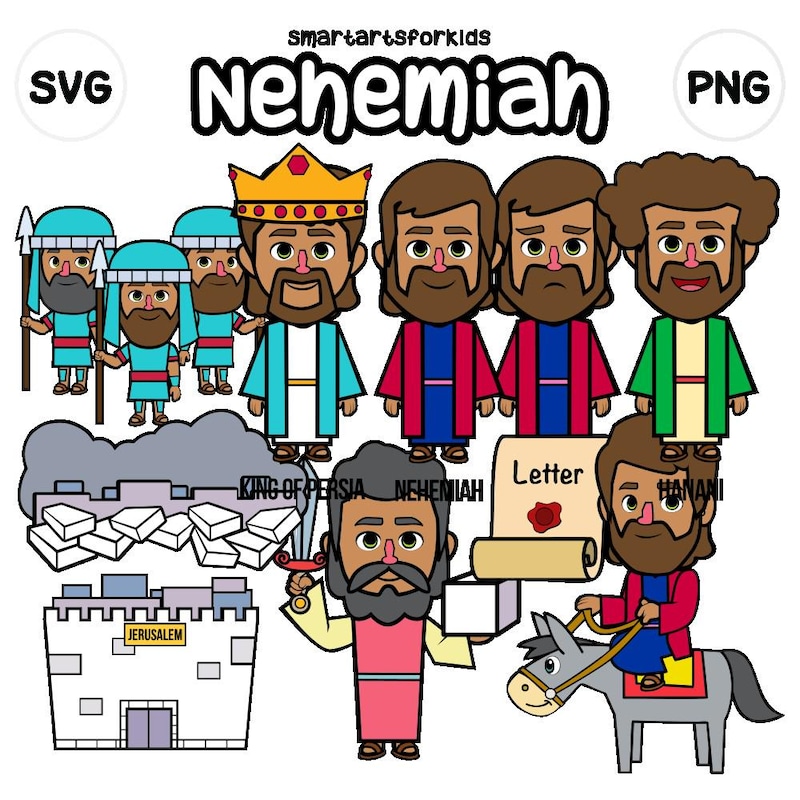 Smart Arts Bible Characters Svg - Etsy