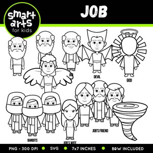 Job Clip Art - Bible Based - Bible Characters - SVG Cricut - Png Clip ...