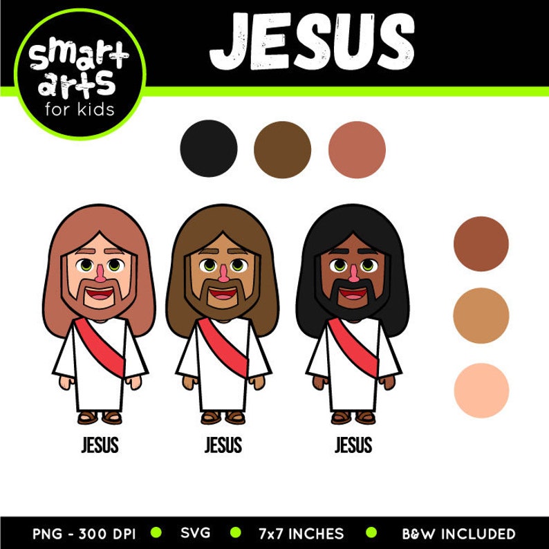 Jesus Clipart Bible Based Bible Characters Jesus Clipart | Etsy