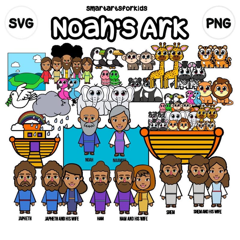 Noahs Ark Clipart - Etsy