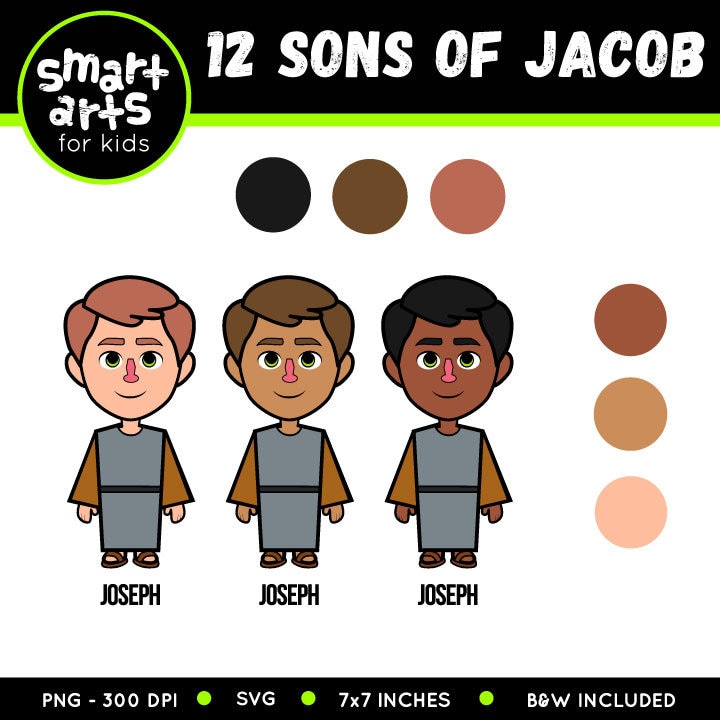 12 Hijos de Jacob Clip Art hijos de jacob basado en la - Etsy México
