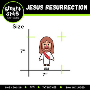 Jesus Resurrection Clip Art Bible Based Bible Characters | Etsy