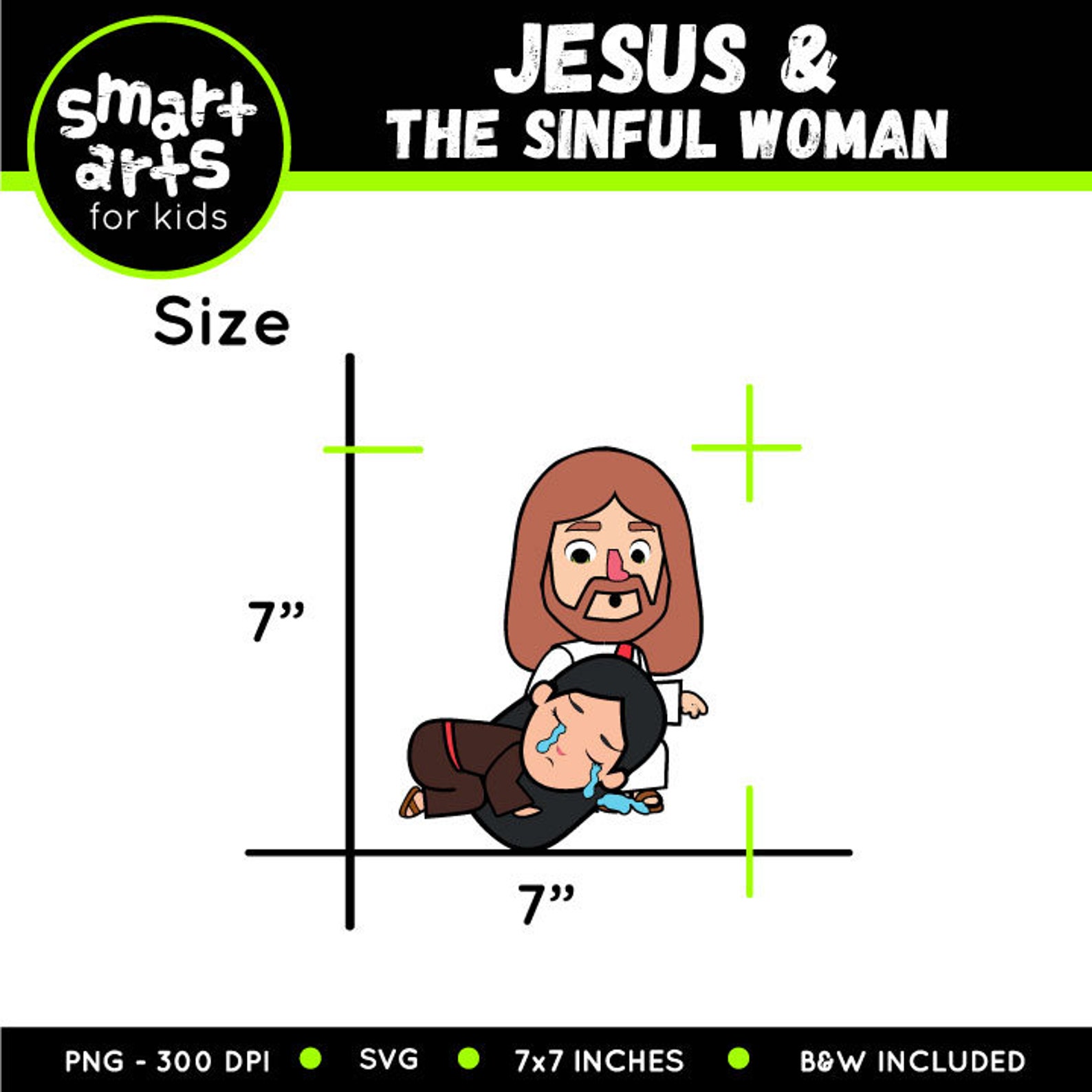 Jesus and the Sinful Woman Bible Based Bible Characters | Etsy