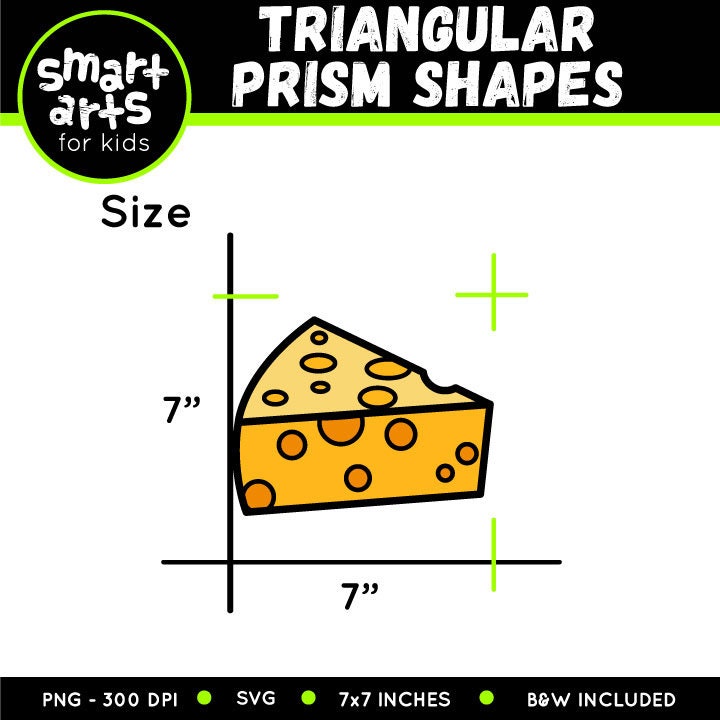 Triangular Prism Shapes Clip Art Digital Graphics - Etsy