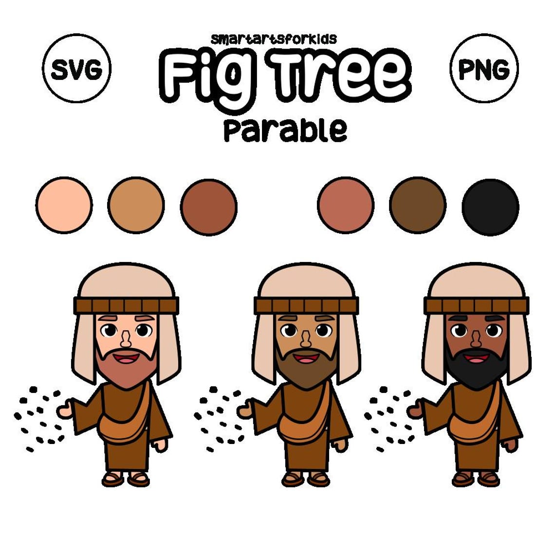 Parable of Fig Tree Clip Art - Bible Based - Fig Tree - Parable - Bible ...
