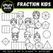 Fraction Kids Clip Art- Cartoon - Digital Graphics - Instant Download ...