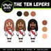 The Ten Lepers Clipart - Bible Based - Bible Characters - SVG Cricut ...