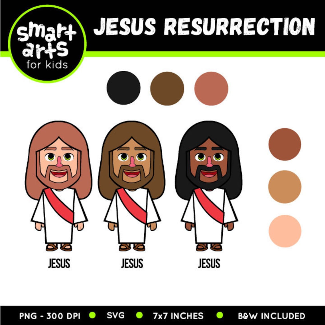 Jesus Resurrection Clip Art - Bible Based - Bible Characters - SVG ...