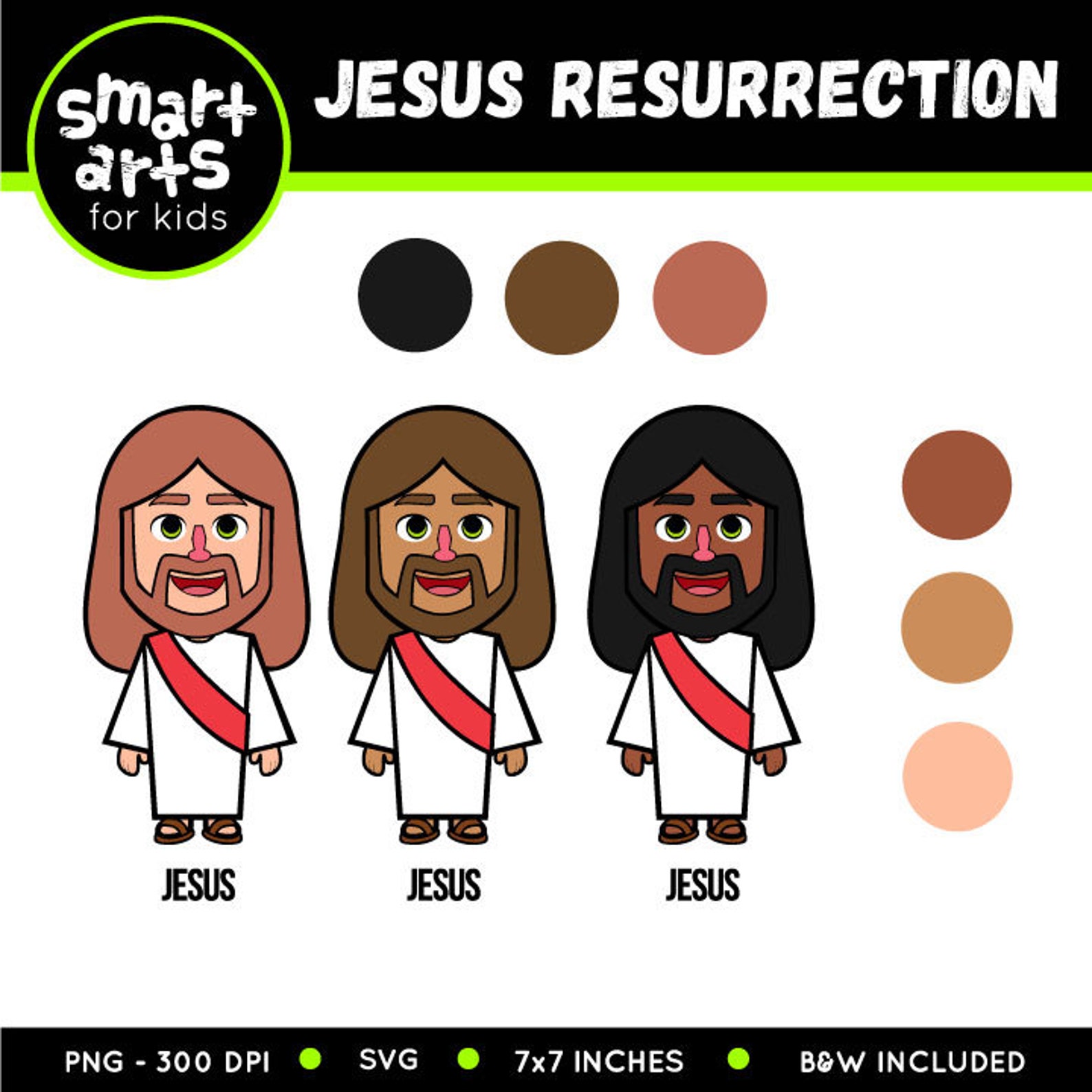 Jesus Resurrection Clip Art - Bible Based - Bible Characters - SVG ...