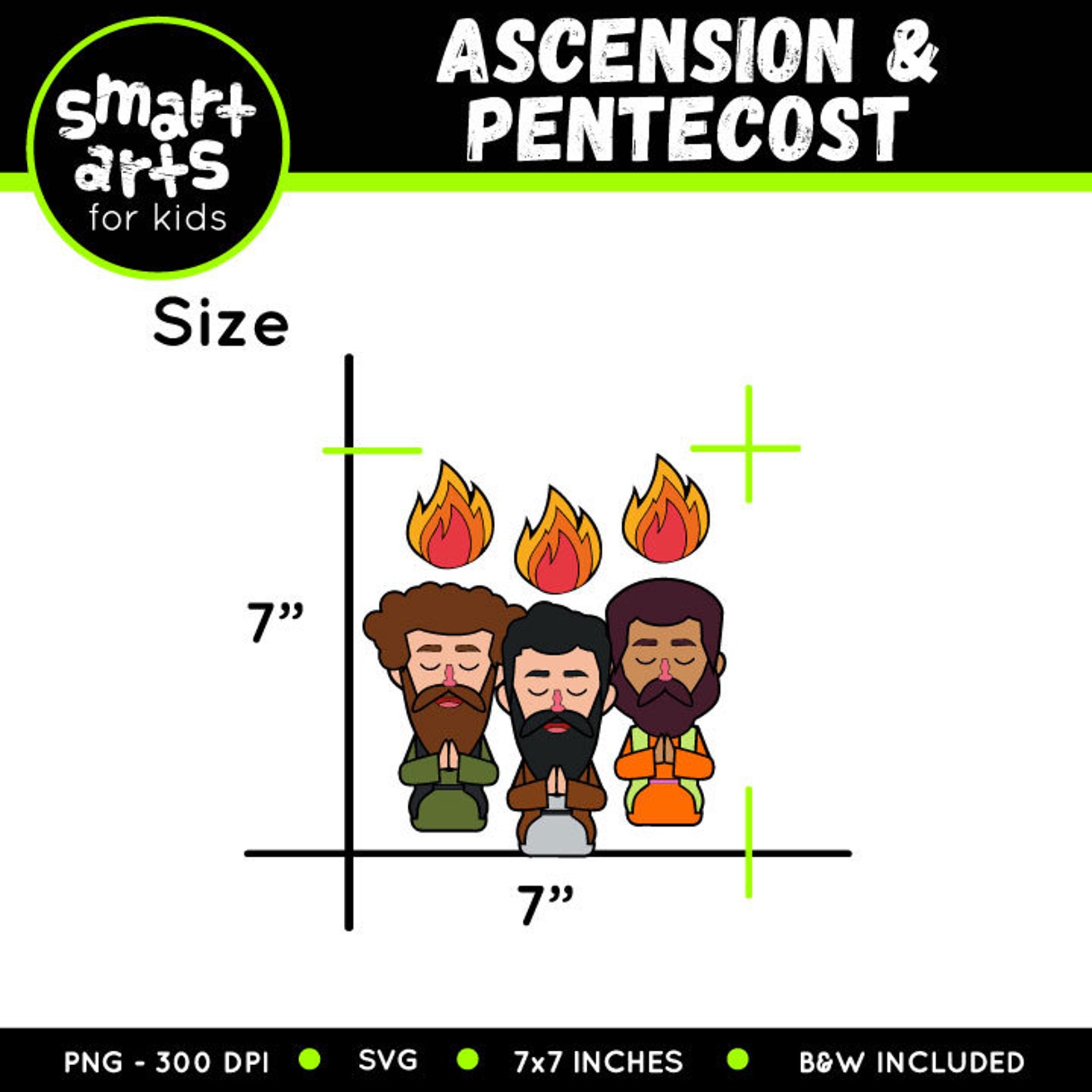 Ascension and Pentecost Clipart Bible Based Bible | Etsy
