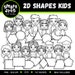 Math 2D Shapes Kids Clip Art Cartoon Instant Download SVG Vector Png ...