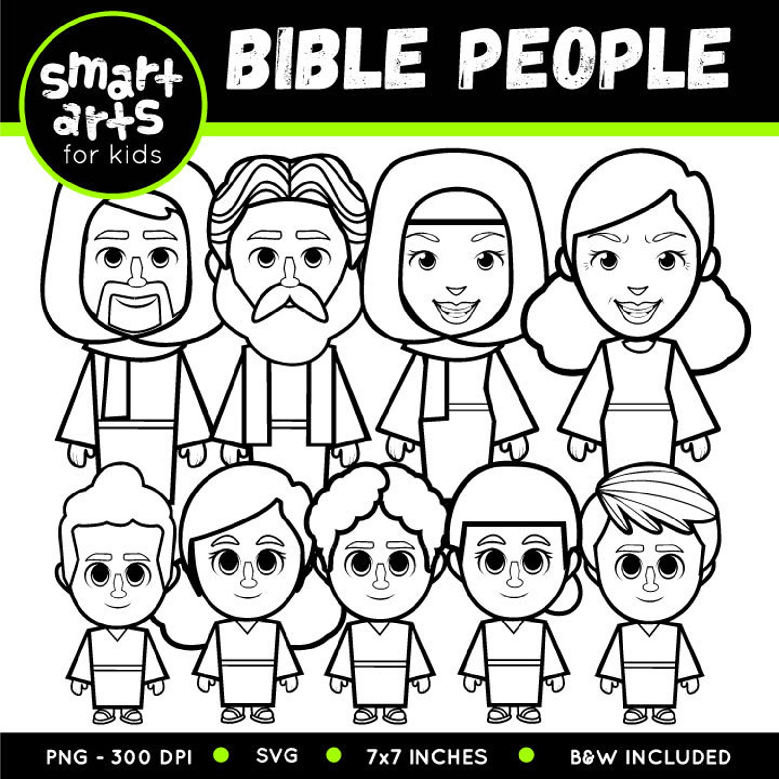 Bible People Clip Art - Bible Based - Bible Characters - Bible Story ...