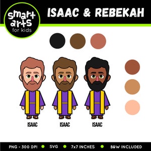 Isaac and Rebekah Clip Art- Bible Based - Bible Characters - VBS ...