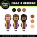 Isaac and Rebekah Clip Art- Bible Based - Bible Characters - VBS ...